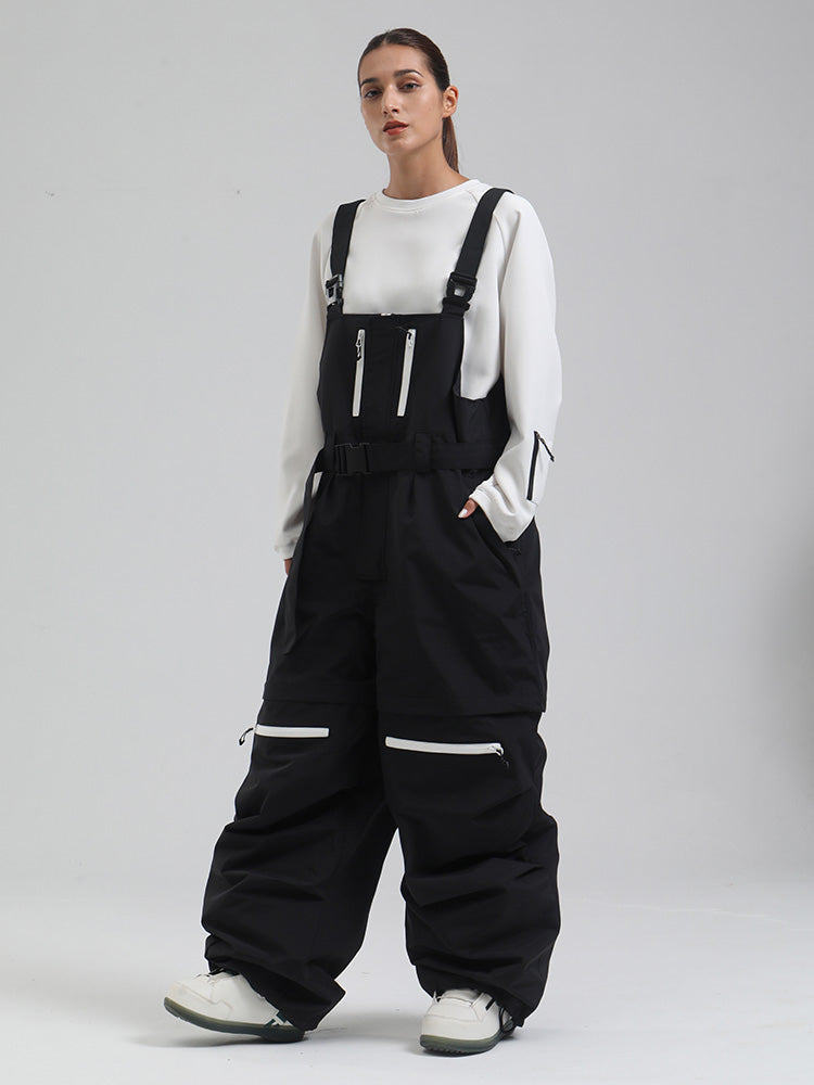 Women's Gsou Snow Mountain Chill Freestyle Baggy Snowboard Bibs ...