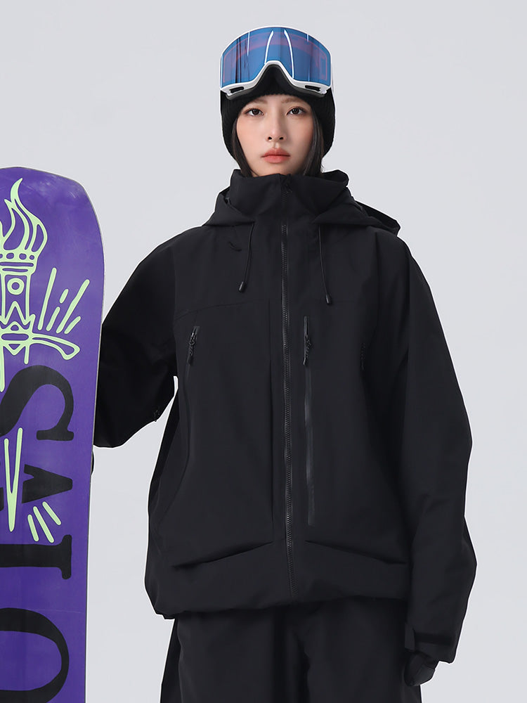 Women's Searipe Unisex Ridge Master All-Conditions Baggy Snow Jacket ...