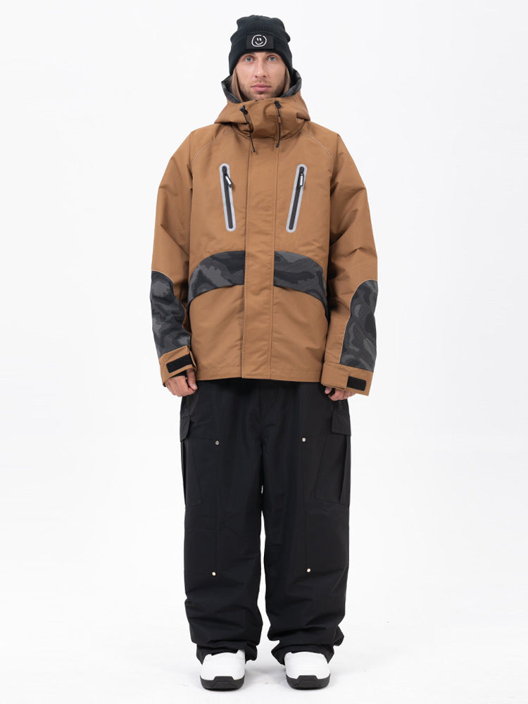 Men's Chillform Reflective Camo Snow Suit – Jacket & Baggy Pants Set ...