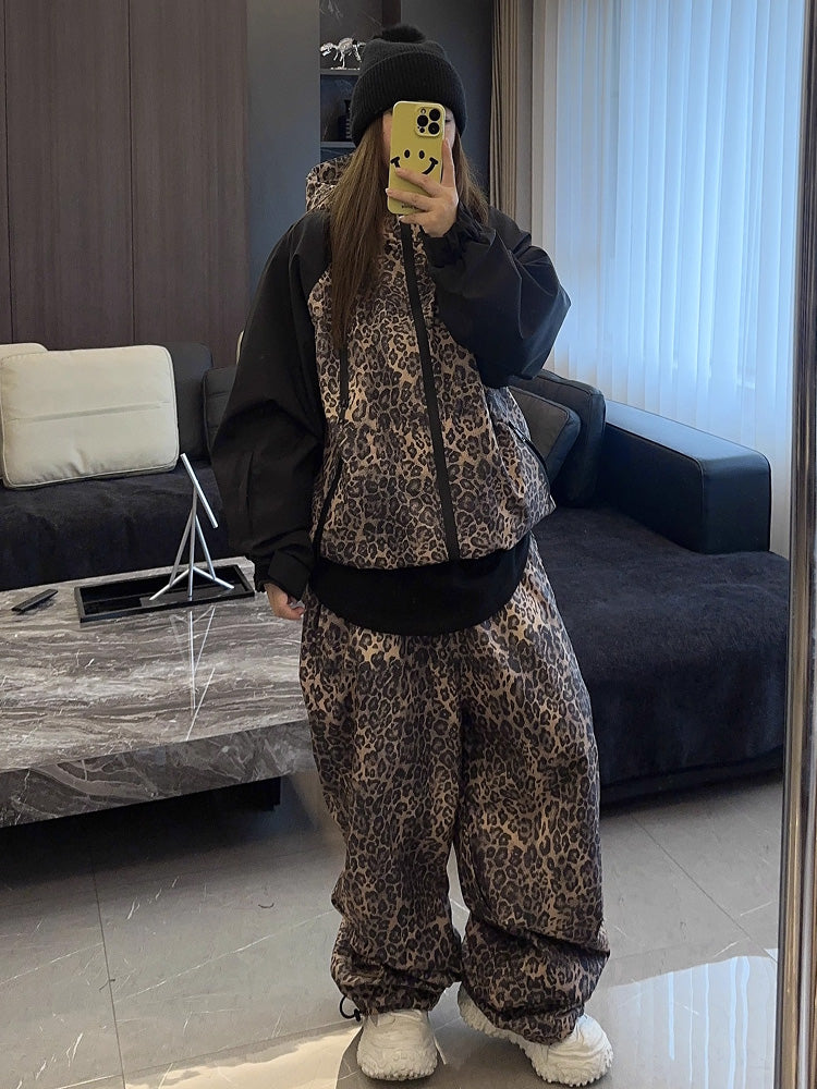 Women's First Encounter Blizzard Babe Leopard Baggy Snow Suit ...