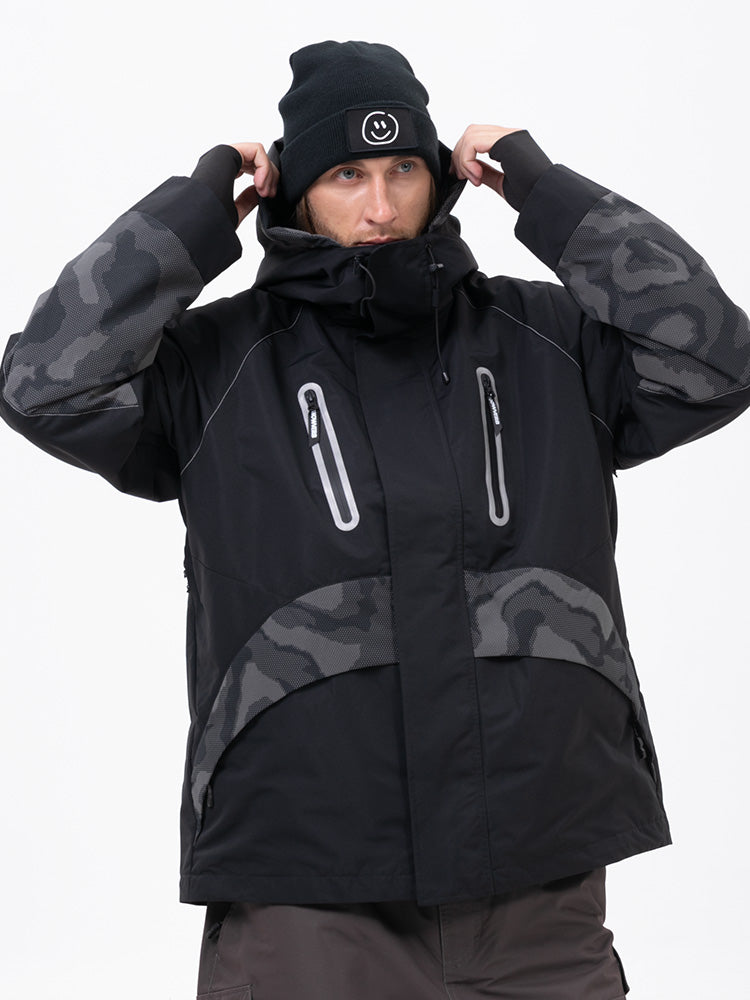 Men's Chillform Glow Trail Reflective Camo Snow Jacket | Snowshred.com