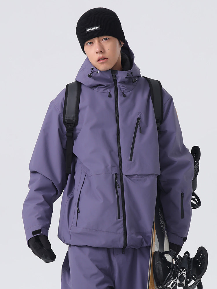Men's Searipe Durable Mountain Rider All-Weather Baggy Snow Jacket ...