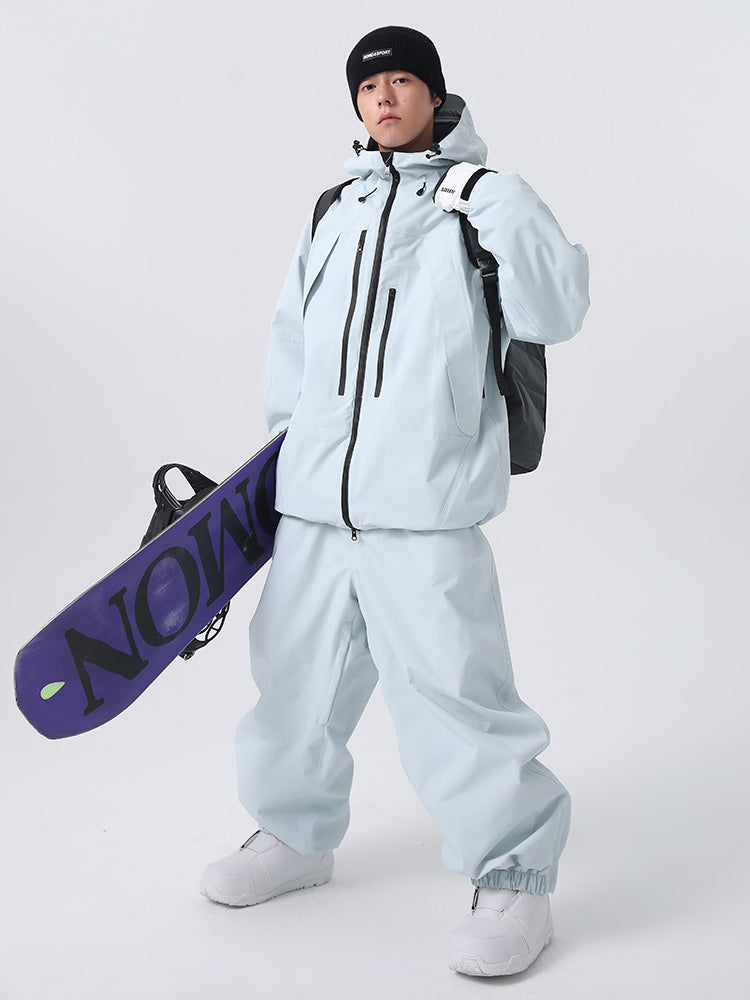 Men's Searipe Unisex Durable Mountain Rider All-Terrain Baggy Snow Suit ...
