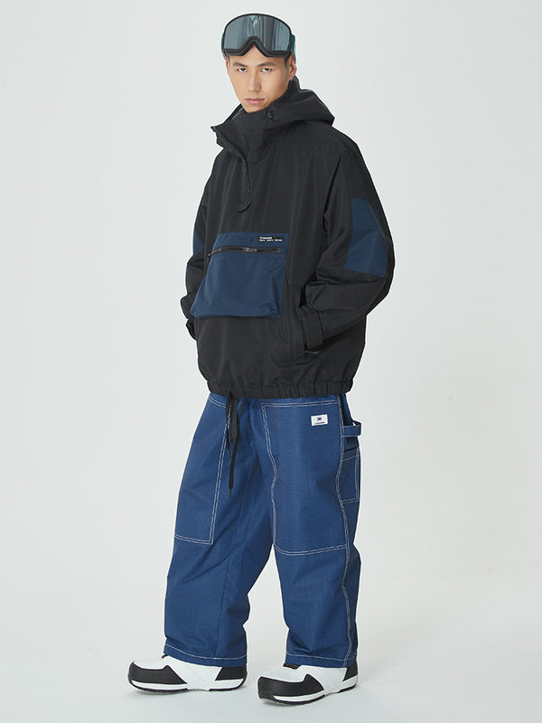 Men's Mountain Freerider Freestyle Ski Suit Baggy Snow Jacket & Pants ...