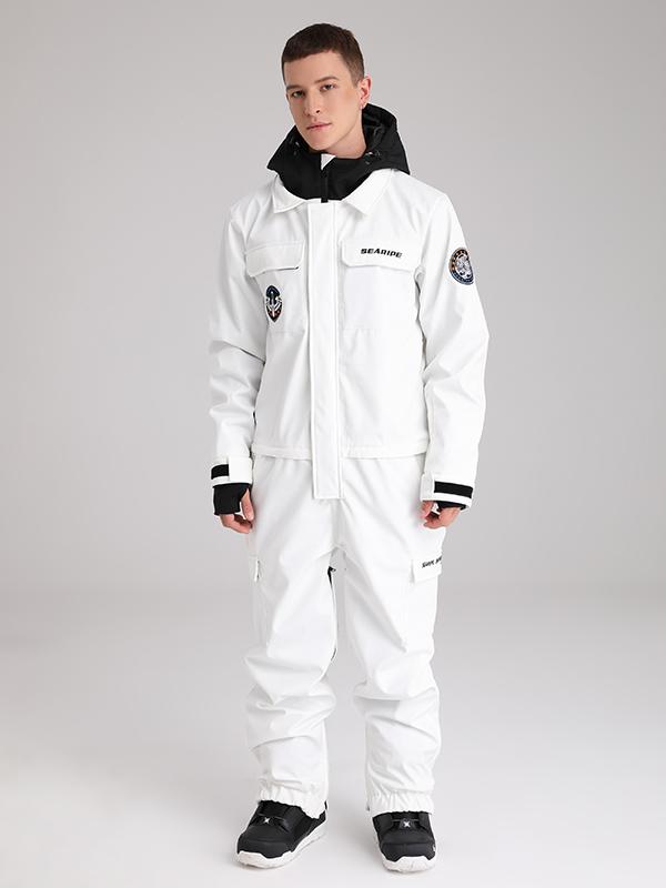 Men's Searipe Mountain Slope Star One Piece Snowsuit Ski Jumpsuit ...