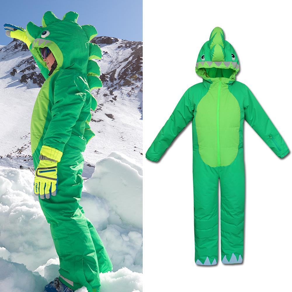 Boy & Girls Unisex Waterproof Cartoon Pattern One Piece Snowsuits ...