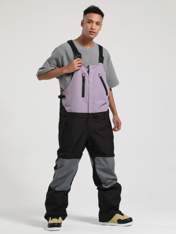 Men's Gsou Snow Block Waterproof Zipper Snow Bibs Ski Pants | Snowshred.com