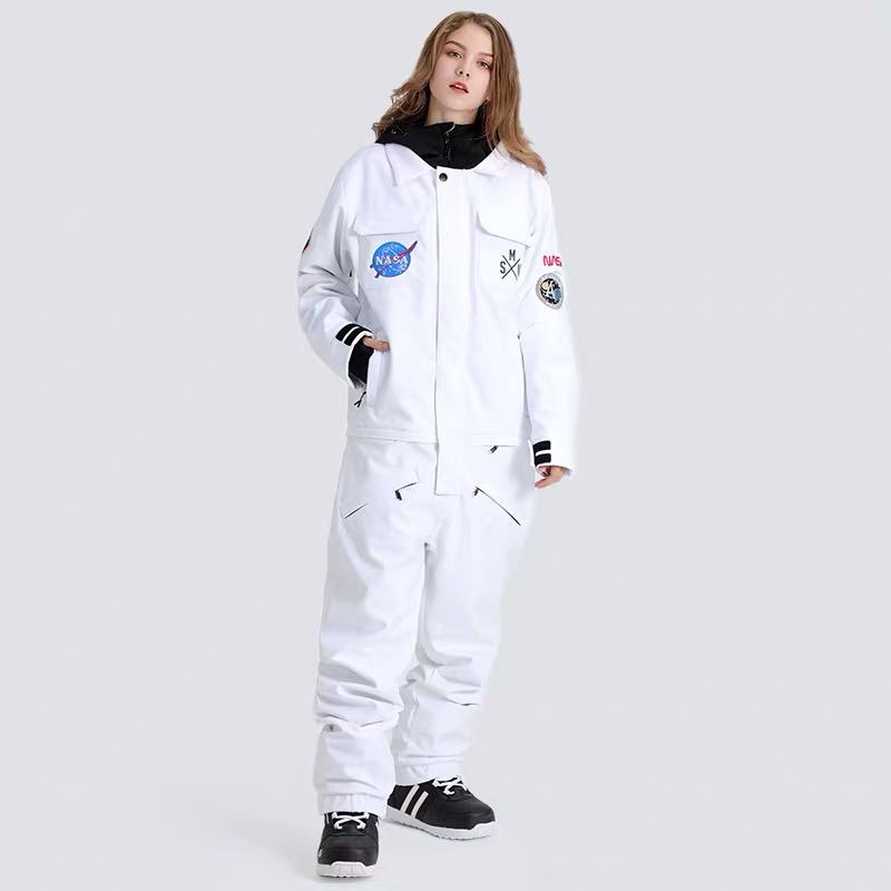 Women's SMN Nasa Ski Jumpsuit Slope Star Ski Suit Winter Snowsuits ...