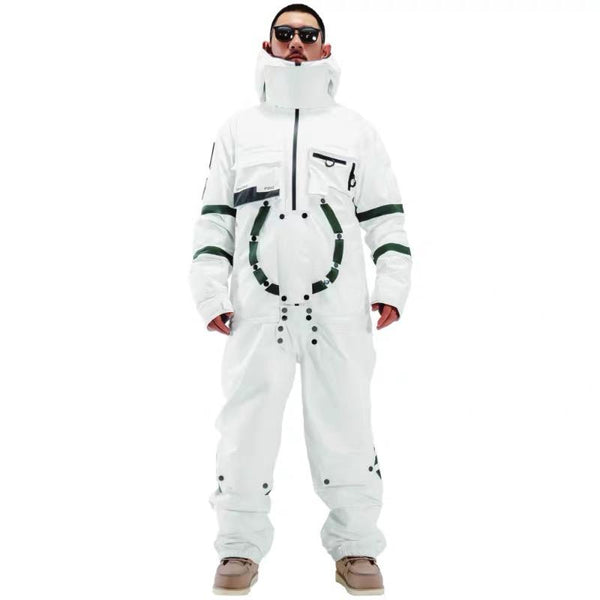 Men's PINGUP Nasa Space Station One Piece Snowboard Suits Ski Jumpsuit ...