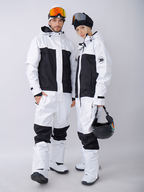 Men's snowshred Alpine Ranger Colorblock Waterproof One Piece Snowsuit ...