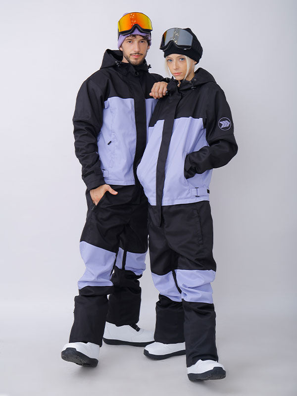 Men's snowshred Alpine Ranger Colorblock Waterproof One Piece Snowsuit ...