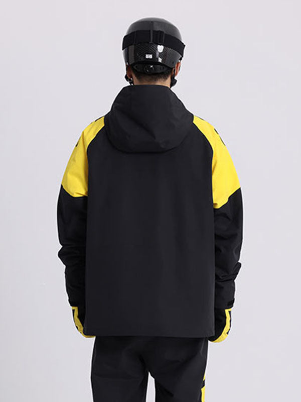 yellow snowboard jacket